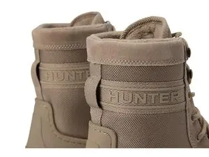 Hunter London Waterproof Lace-up Boots - Brown