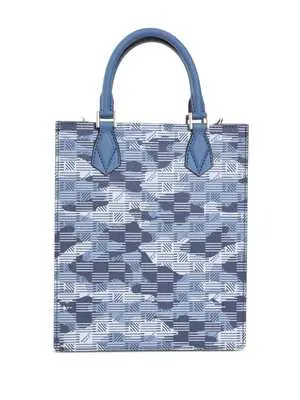 Moreau Monogram-print Tote - Blue
