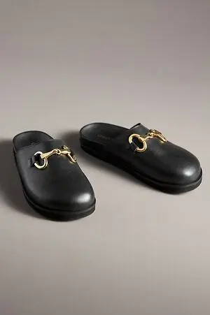 PILCRO Horsebit Buckle Clogs