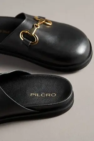 PILCRO Horsebit Buckle Clogs