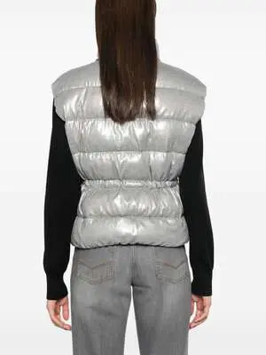 Peserico Lamé-effect Padded Gilet