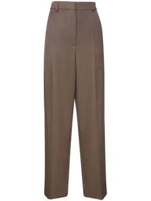 Stella McCartney Wool Tailored Trousers - Brown