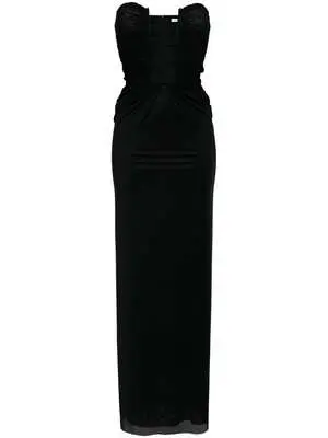 Christopher Esber Plunge Strapless Maxi Dress