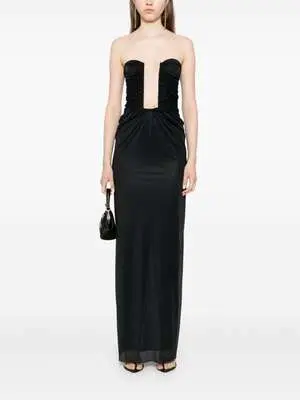 Christopher Esber Plunge Strapless Maxi Dress