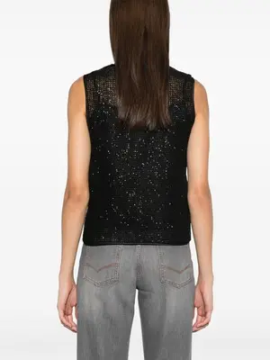 Peserico Open-knit Sleeveless Top
