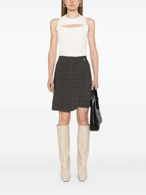 Coperni Wrap Mini Skirt - Grey