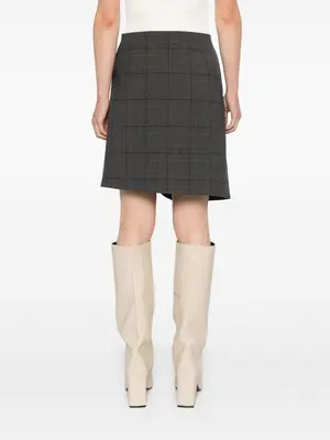 Coperni Wrap Mini Skirt - Grey