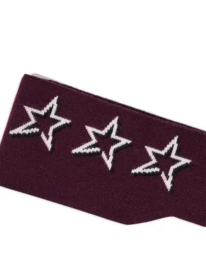 Perfect Moment Intarsia-knit Headband Red