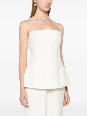 Roland Mouret Strapless Jumpsuit