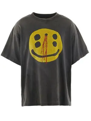 SAINT MXXXXXX X Cactus Plant Flea Market Graphic-print T-shirt - Black
