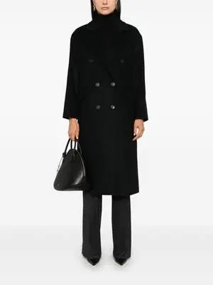 TWINSET Double-breasted Coat - Black