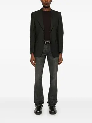PURPLE BRAND P072 Raw Super Stack Flare Jeans
