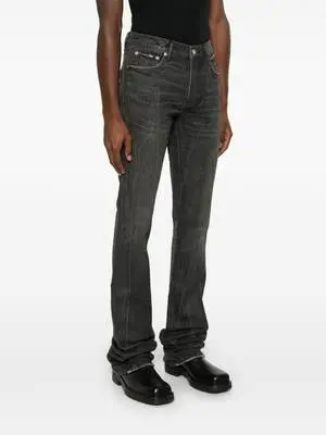 PURPLE BRAND P072 Raw Super Stack Flare Jeans