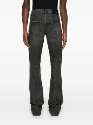 PURPLE BRAND P072 Raw Super Stack Flare Jeans