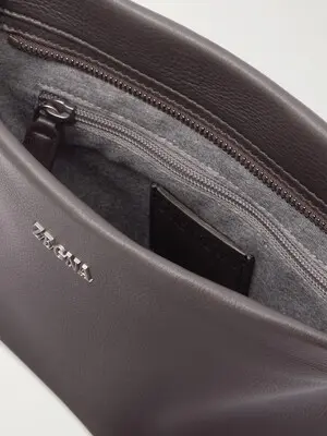 Zegna Secondskin Leather Messenger Bag