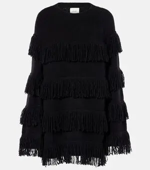 LISA YANG Agneta Fringed Cashmere-blend Sweater