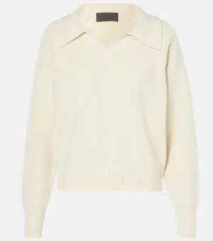 NILI LOTAN Selena Wool Polo Sweater