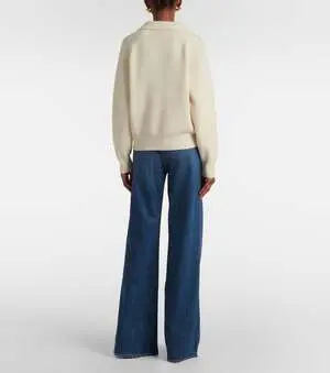 NILI LOTAN Selena Wool Polo Sweater