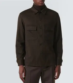 Zegna Alba Cashmere Overshirt - Brown