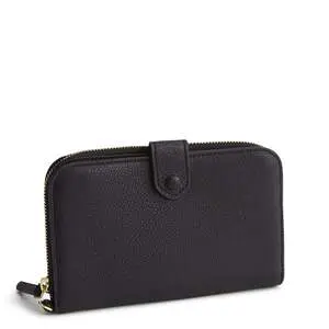 VERA BRADLEY Large Tab Wallet In Moonless Night - Black