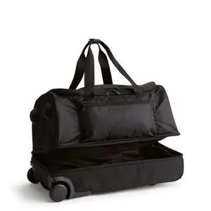 VERA BRADLEY Adair Rolling Duffel Bag - Black