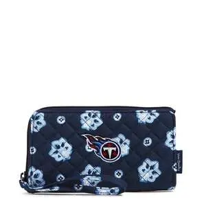 VERA BRADLEY Nfl Rfid Front Zip Wristlet In Tennessee Titans Bandana - Multicolor