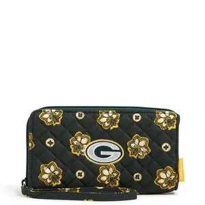 VERA BRADLEY Nfl Rfid Front Zip Wristlet In Green Bay Packers Bandana - Multicolor