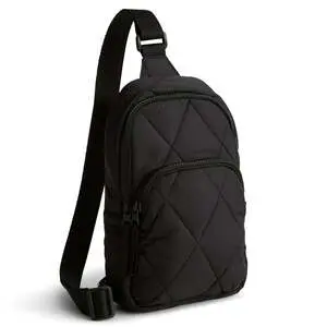 VERA BRADLEY Quilted Sling Backpack - Black