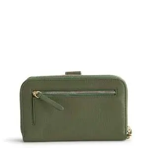 VERA BRADLEY Large Tab Wallet In Bronze - Green