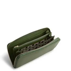 VERA BRADLEY Continental Wallet In Bronze - Green