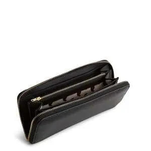 VERA BRADLEY Continental Wallet In Moonless Night - Black