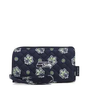 VERA BRADLEY Nfl Rfid Front Zip Seattle Seahawks Bandana Wristlet - Multicolor