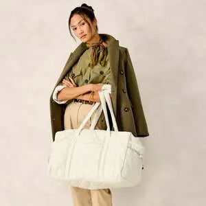 VERA BRADLEY Large Original Duffel Bag - Gray