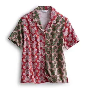 VERA BRADLEY Disney Button-down Pajama Set In Mickey Mouse Kaleidoscope Multi
