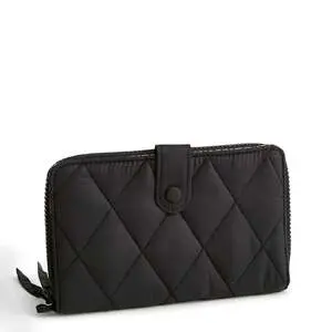 VERA BRADLEY Large Tab Wallet In Moonless Night - Black