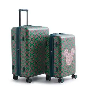 VERA BRADLEY Adair Spinner Rolling Luggage Set - Green