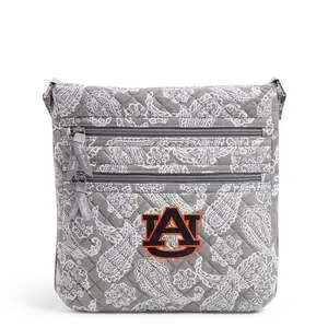 VERA BRADLEY Collegiate Triple Zip Hipster Crossbody Bag - Gray/white