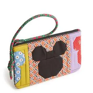 VERA BRADLEY Disney Mickey Mouse Knotted Wristlet - Purple/green