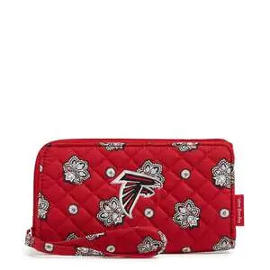 VERA BRADLEY Nfl Atlanta Falcons Bandana Rfid Front Zip Wristlet - Multicolor