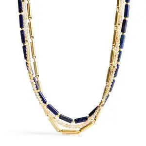 VERA BRADLEY Lapis Layered Bead Necklace