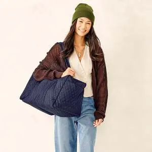 VERA BRADLEY Large Original Duffel Bag - Blue