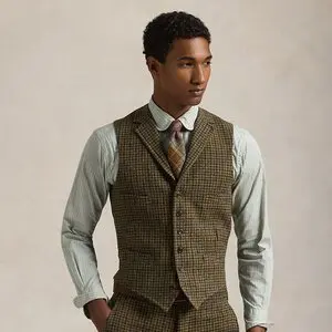 Ralph Lauren Plaid Shetland Wool Vest