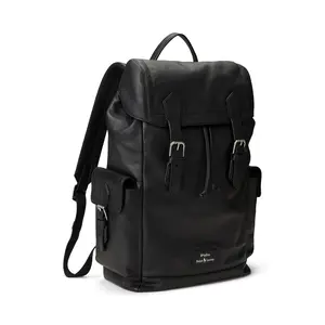 Ralph Lauren Smooth Leather Backpack - Black