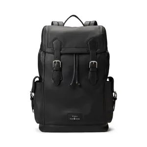 Ralph Lauren Smooth Leather Backpack - Black