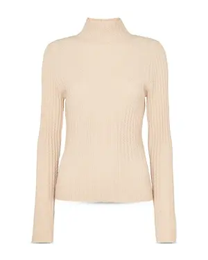 Whistles Textured High Neck Sweater