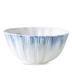 VIETRI Bari Blue And Serving Bowl - White