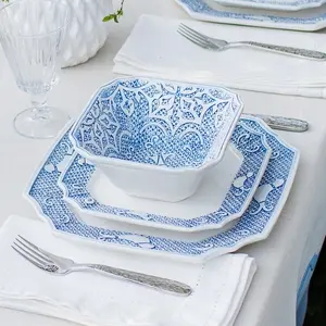 VIETRI Uccello Blu Salad Plate