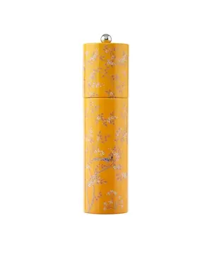 ADDISON ROSS Chinoiserie Lacquered Salt Or Pepper Mill Grinder - Yellow