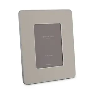 ADDISON ROSS Silver Edged White Studio Enamel Photo Frame, 5 X 7 - Chiffon