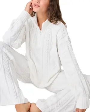 PJ Salvage Chenille Pajama Set - Ivory